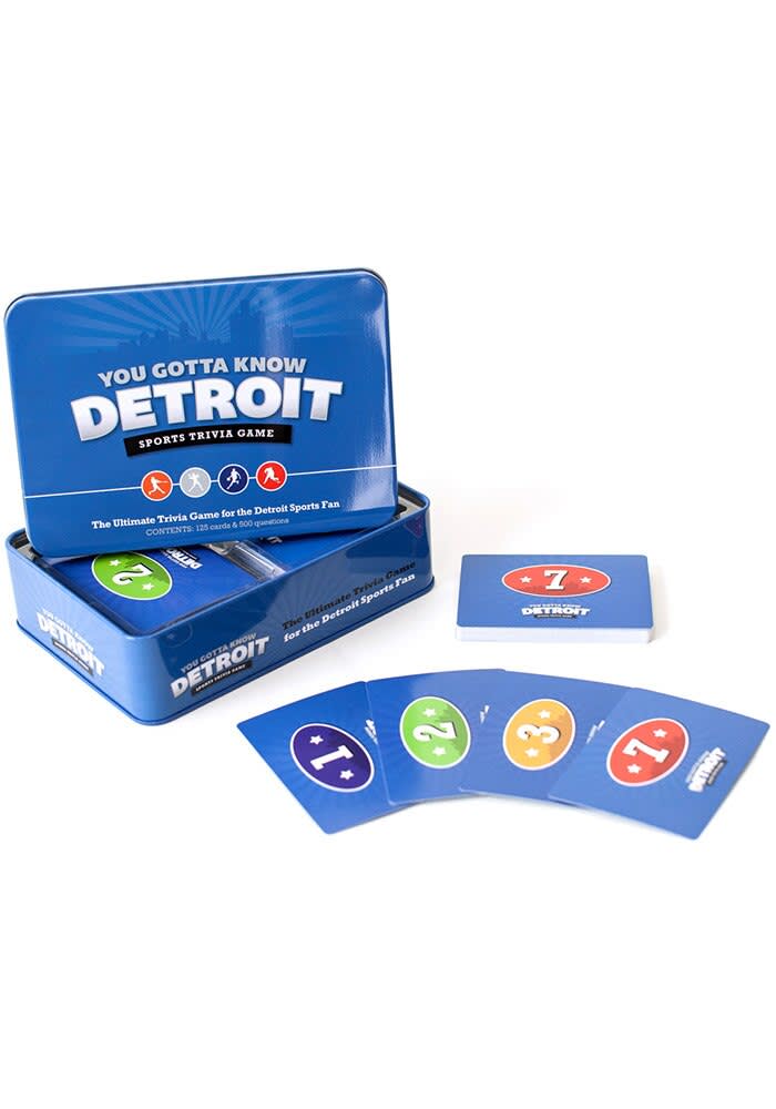 Detroit Toy | Detroit Game BLUE You Gotta Know Sports Trivia - 96840007
