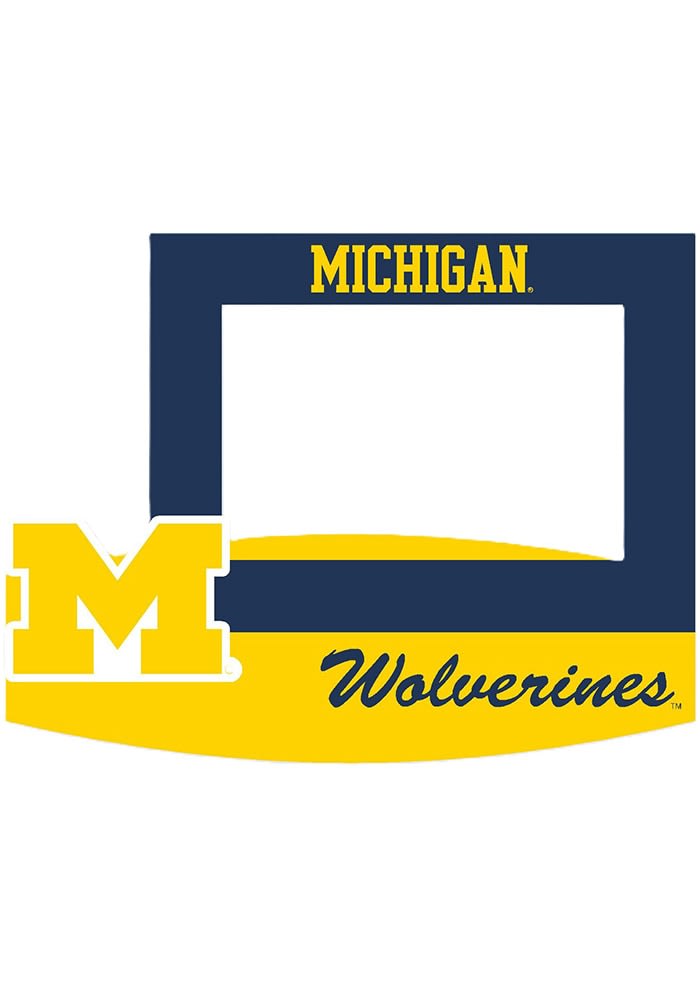 Michigan Wolverines NAVY 4x6 Standee Main Mark Picture Frame - 9725965