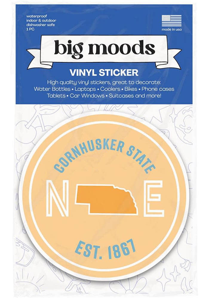 Nebraska ORANGE Cornhusker State Stickers - 9750017