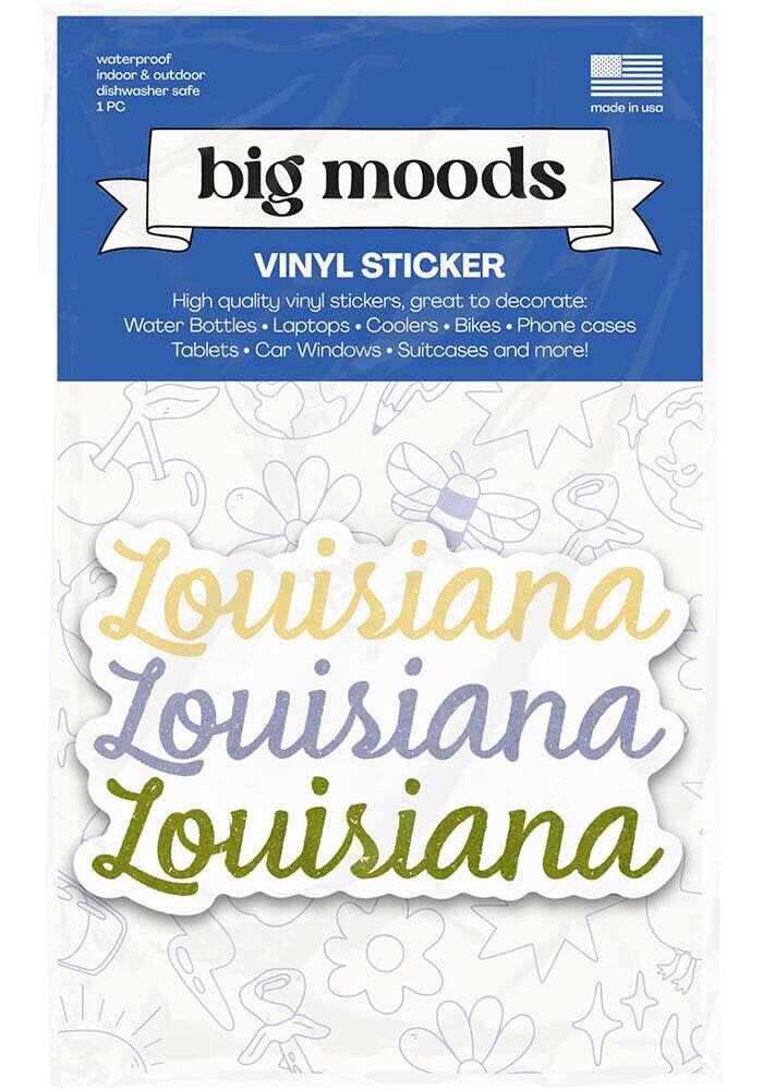Louisiana Souvenir | Louisiana Stickers Triple Name State - PURPLE