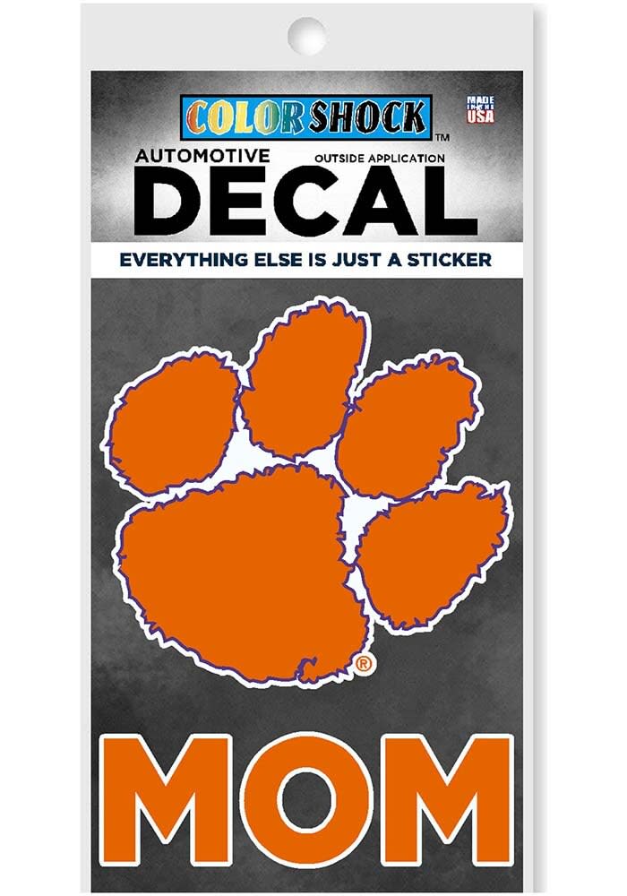 Clemson Tigers ORANGE Mom Auto Decal - 97625868