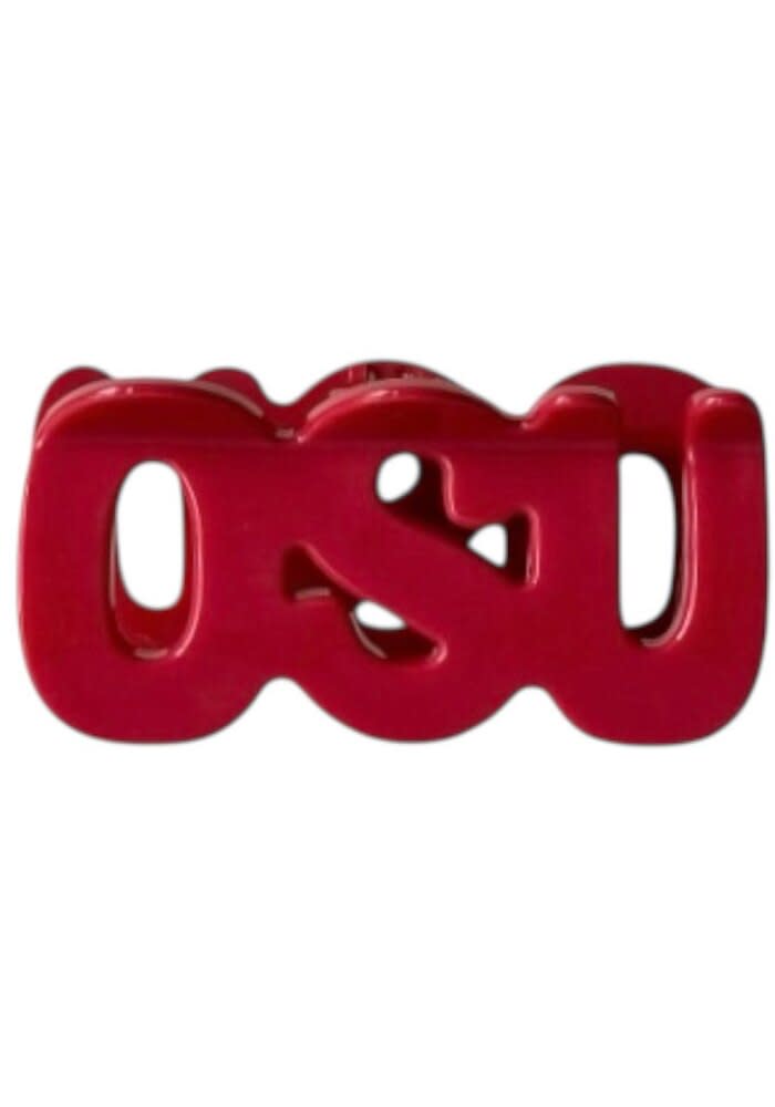 Ohio State Buckeyes SCARLET OSU Womens Claw Clip - 979443518