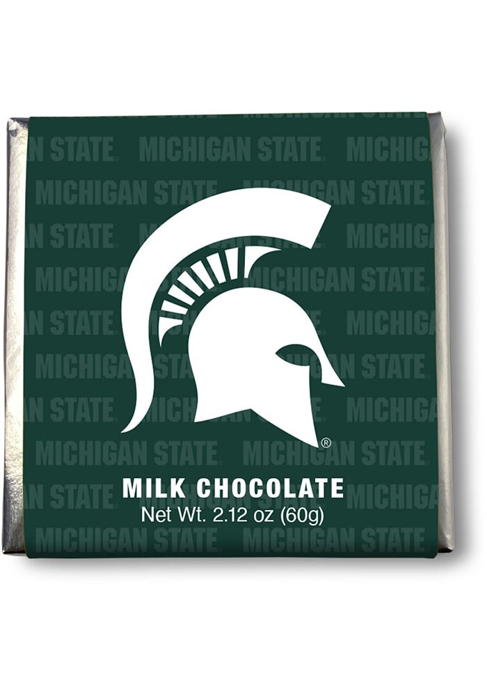 Michigan State Spartans GREEN 9pc Square Milk Chocolate Candy - 98028006