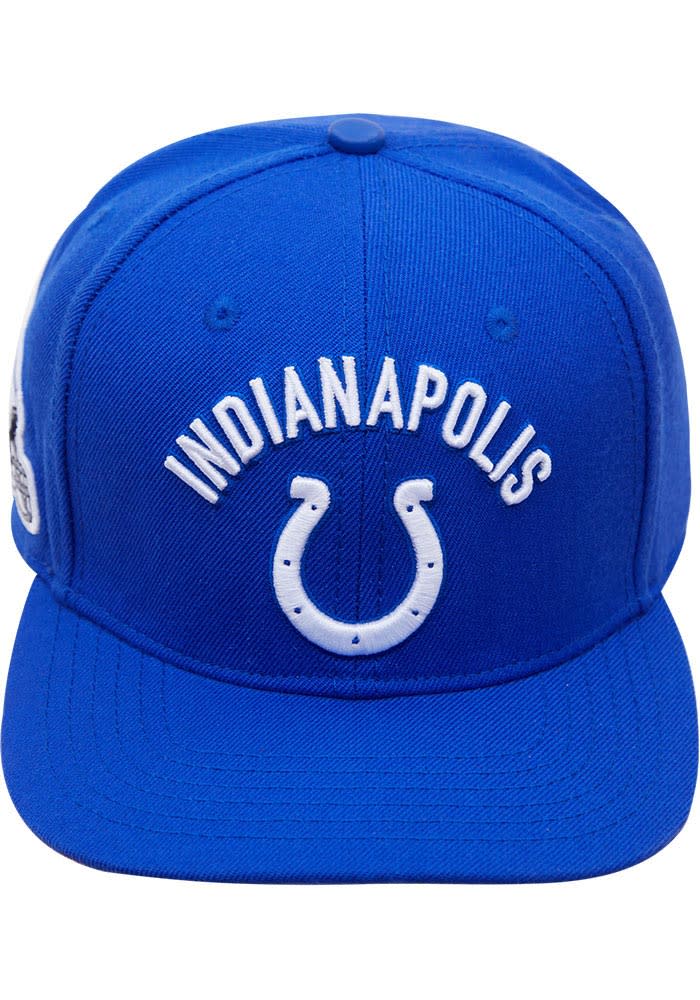 Indianapolis Colts Pro Standard BLUE Stacked Logo Snapback Hat - 98510042