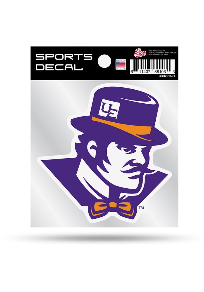 Evansville Purple Aces PURPLE 4x4 Auto Decal - 99044691