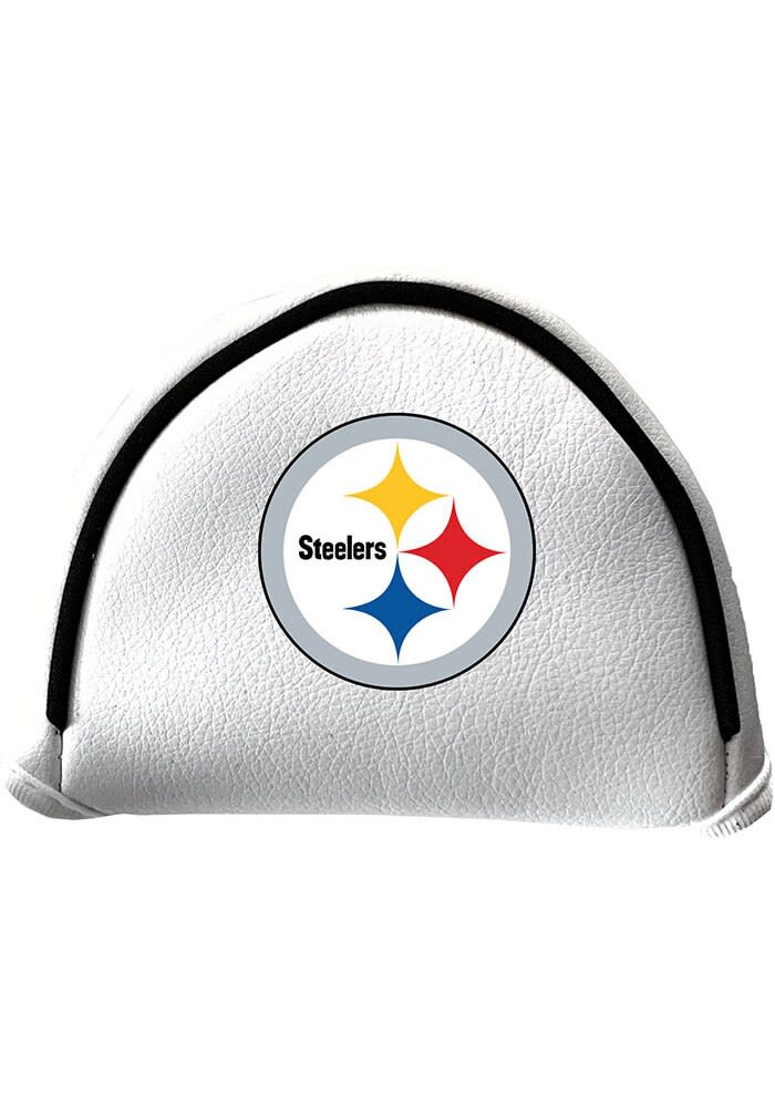 Pittsburgh Steelers White Mallet Putter Cover - 994080576