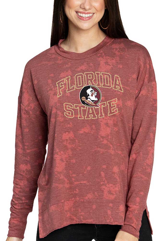 Flying Colors Florida State Seminoles Womens RED Brandy Tie Dye Long ...