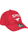 47 SMU Mustangs Clean Up Adjustable Hat - Grey