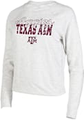 Texas A&M Aggies Womens Maroon Corded Long Sleeve Crew Sweatshirt