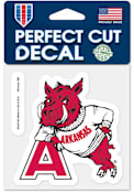Arkansas Razorbacks 4x4 inch 2 Pack Auto Decal - Red
